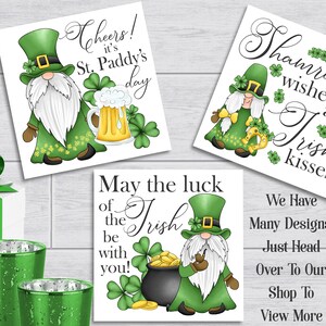 Lucky and I Gnome It Sign St Patricks Day Decoration for Home Wooden ...