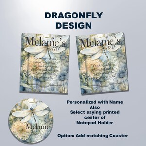 Custom Desk Sticky Note Holder Unique Office Gift for Her Personalized ...