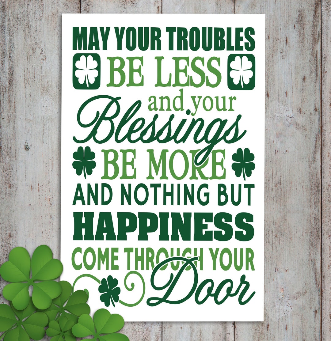 St Patricks Day Decor | Irish Blessing Sign | Irish Prayer Sign for St ...