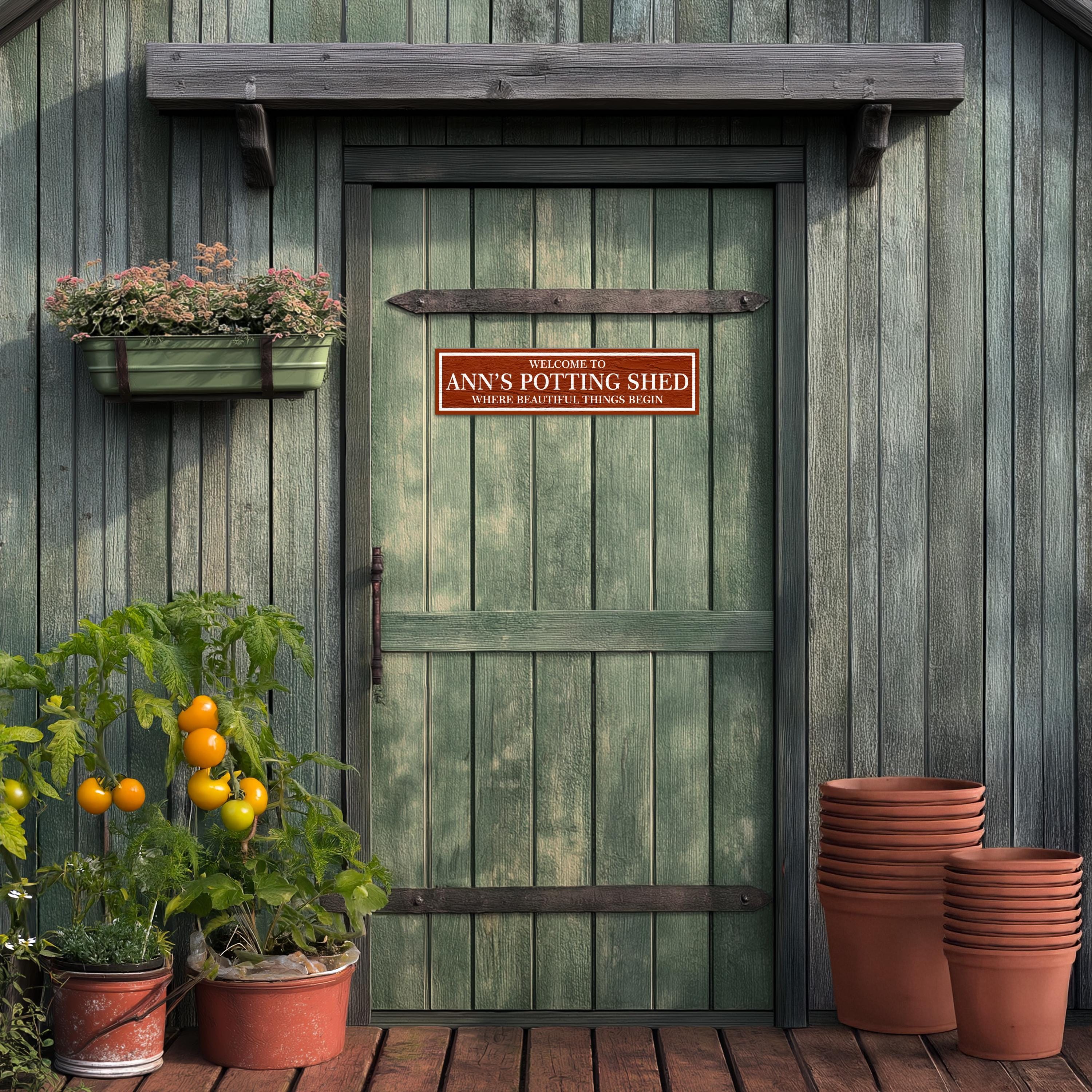 Personalized Potting Shed Sign – Weatherproof Garden Shed Decor, Custom ...