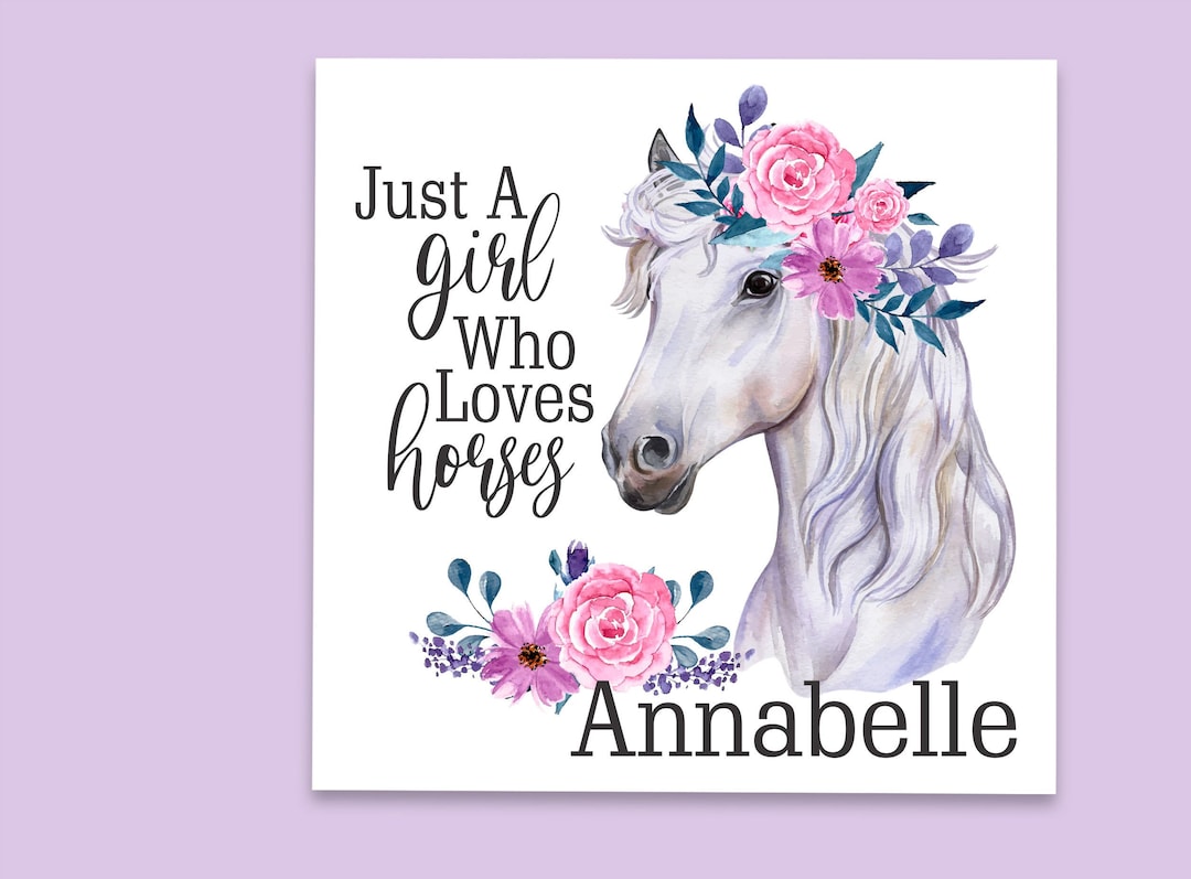 Horse Decor Girls Bedroom Decor Girl Room Wall Art Boho Girls Horse ...