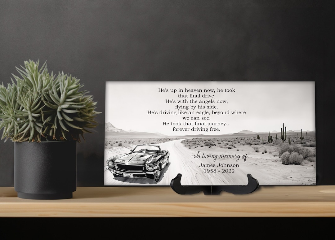 Personalized Classic Car Memorial Tile: Bereavement Gift - Etsy