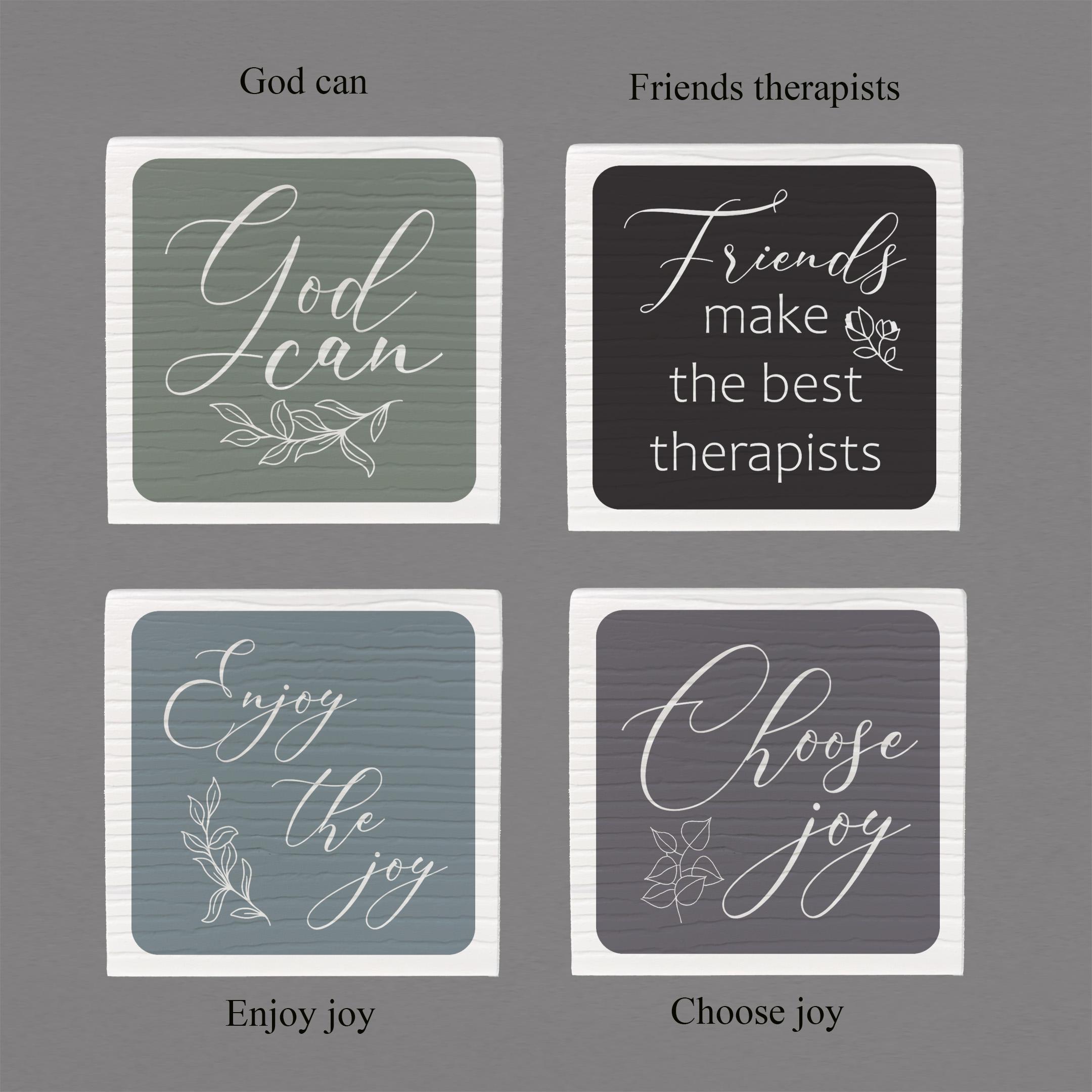 Inspirational Quote Mini Block, Encouragement Support Gift ...