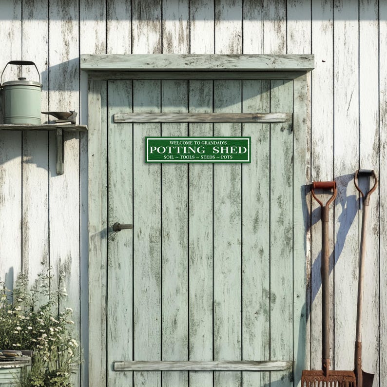 Personalized Potting Shed Sign – Weatherproof Garden Shed Decor, Custom ...