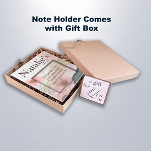 Custom Desk Sticky Note Holder Unique Office Gift for Her Personalized ...