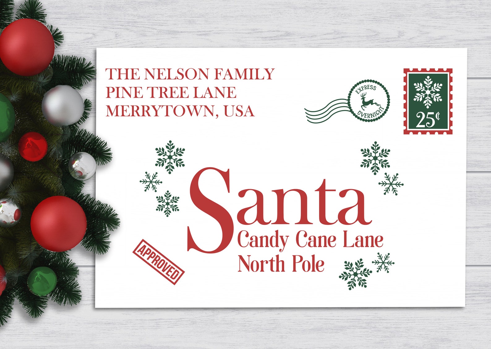 Letter to Santa Wood Christmas Sign ※ Santa Letter Sign ※ Personalized ...