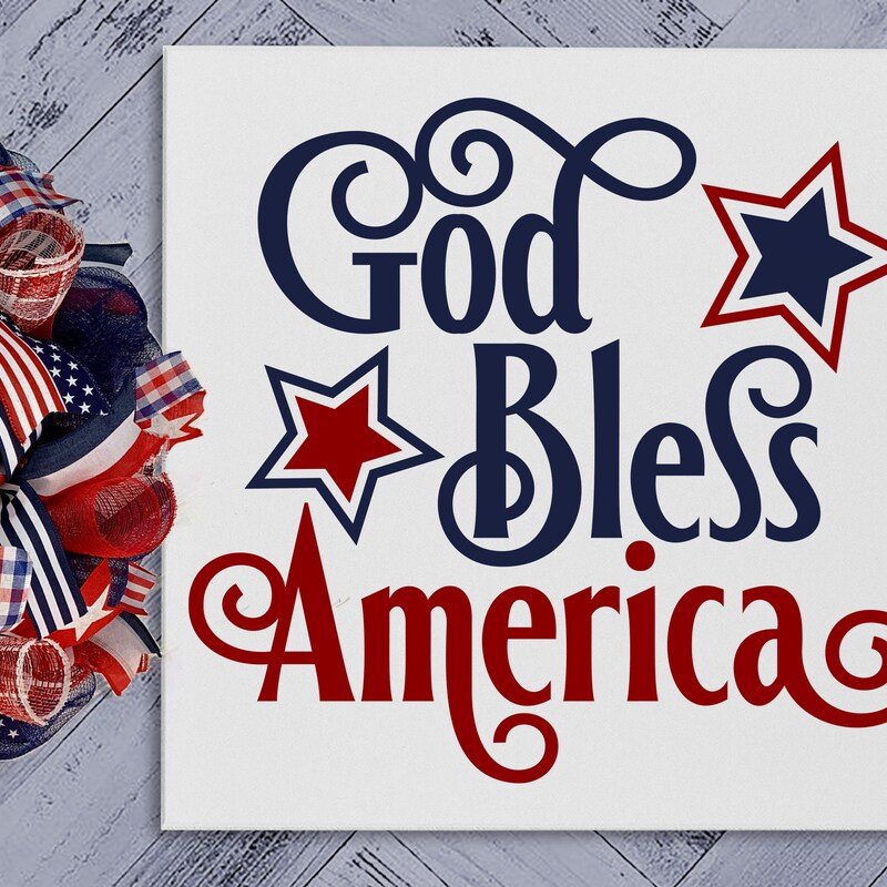 God Bless America Sign - Etsy