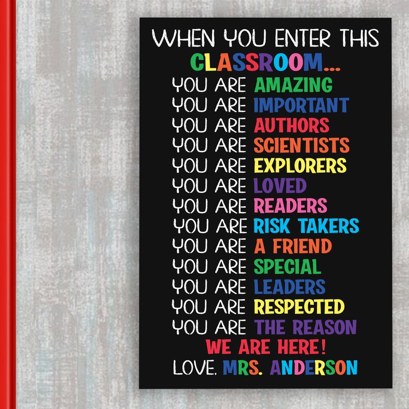 Classroom Rules Sign - Etsy