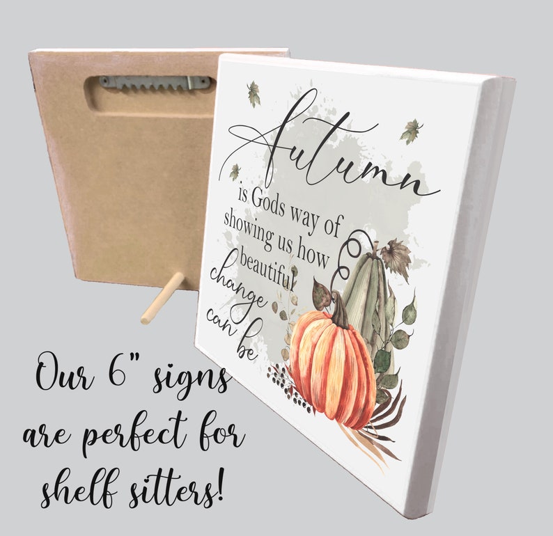 Christian Home Fall Decor autumn is Gods Way of Showing - Etsy