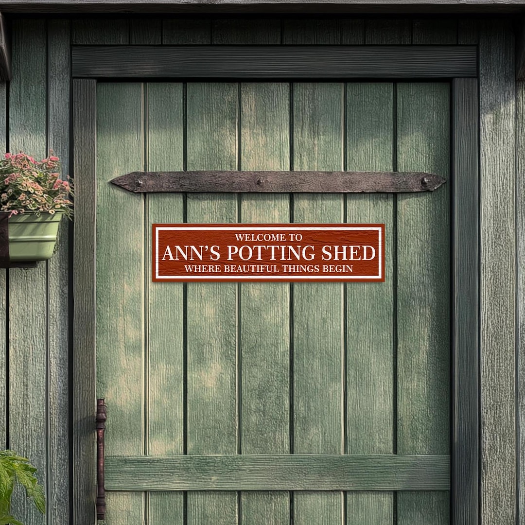 Personalized Potting Shed Sign – Weatherproof Garden Shed Decor, Custom ...