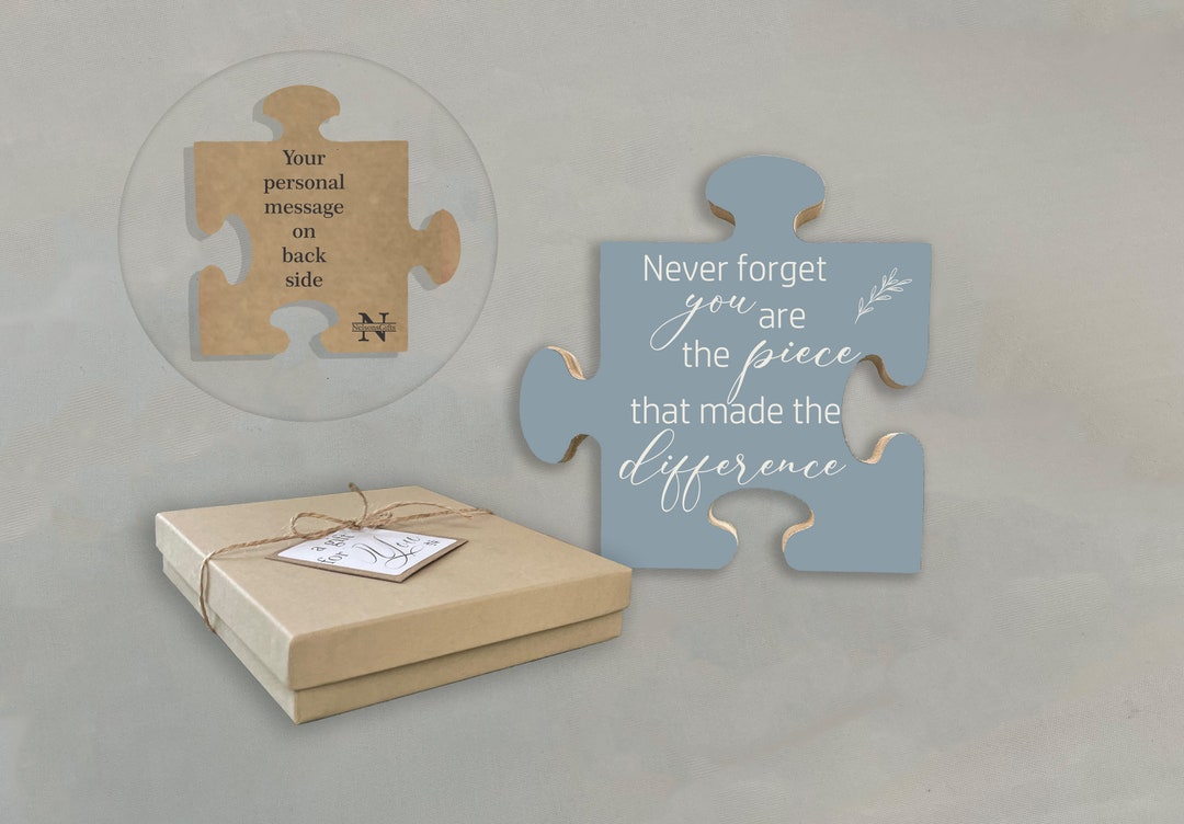 Personalized Puzzle Piece Mentor Gift: Thank You, Farewell Coworker ...