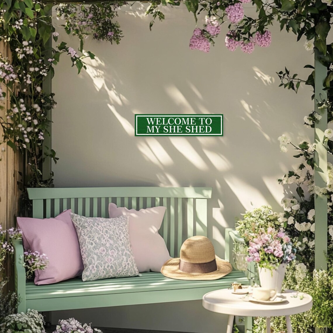 Personalized She Shed Sign: Custom Garden Decor, Weatherproof - Etsy