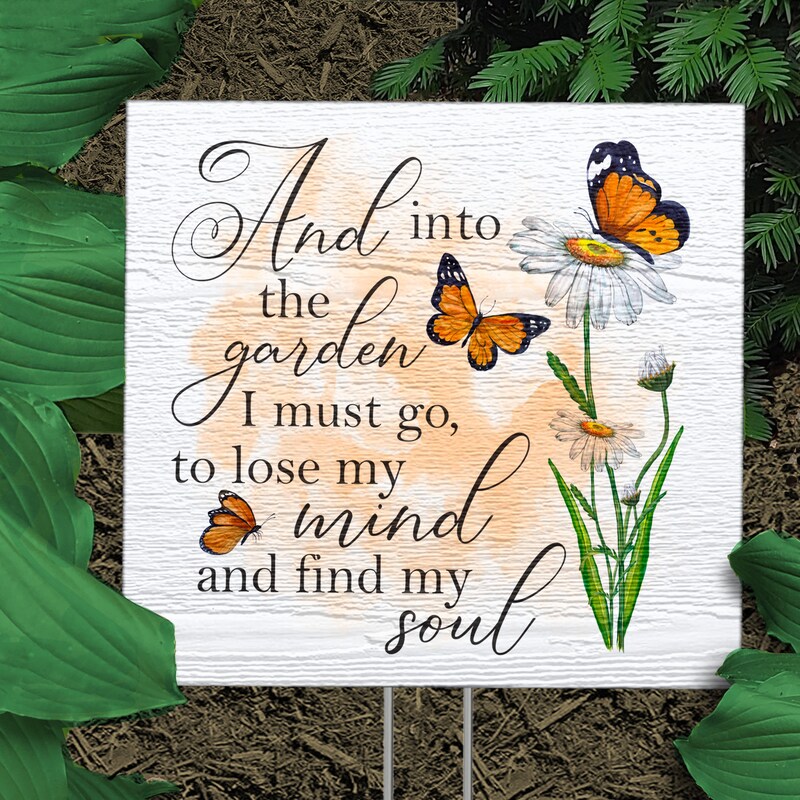 Butterfly Garden Sign - Etsy