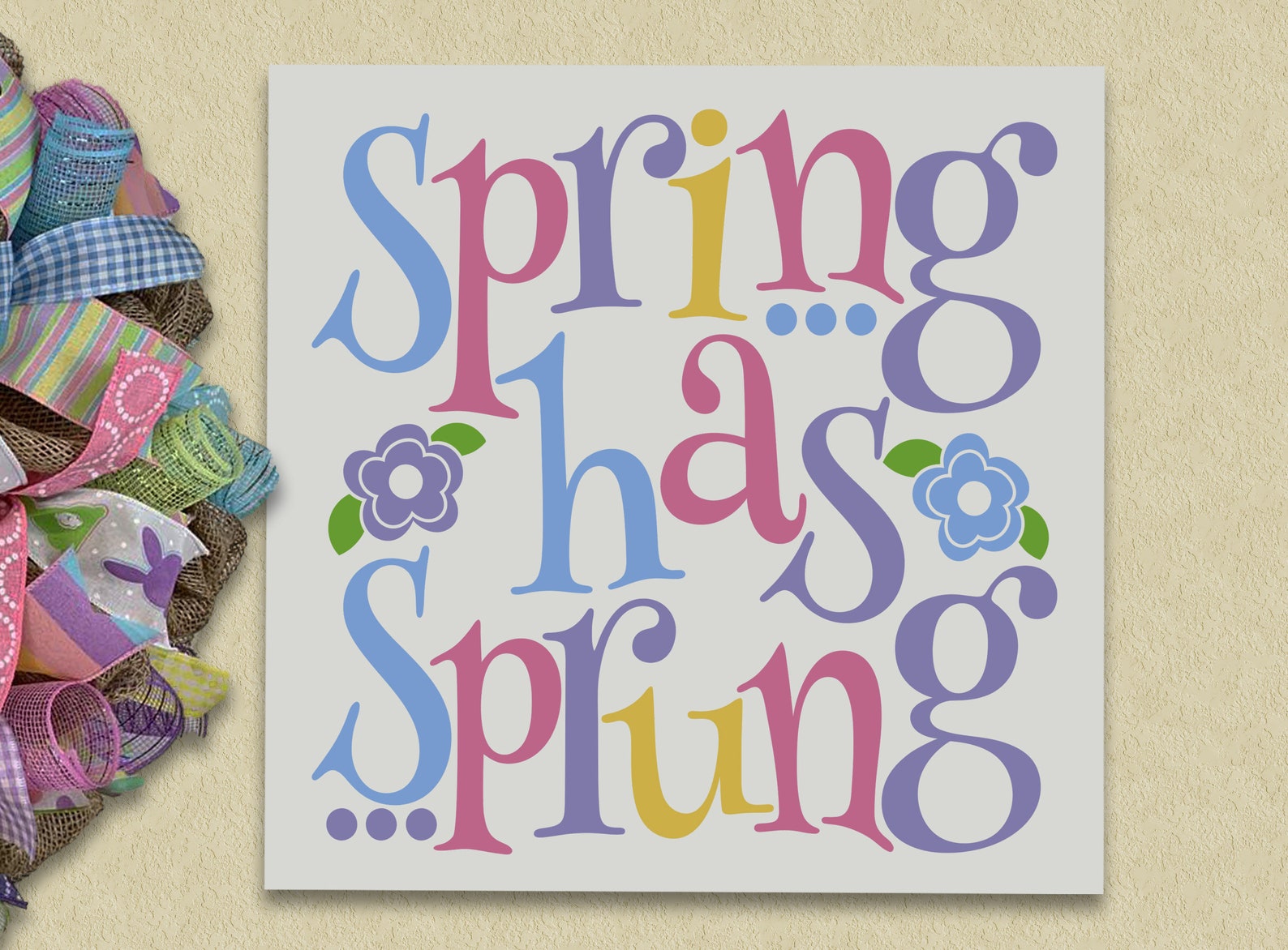 Spring Has Sprung Sign Spring Decor Spring Wood Signs | Etsy