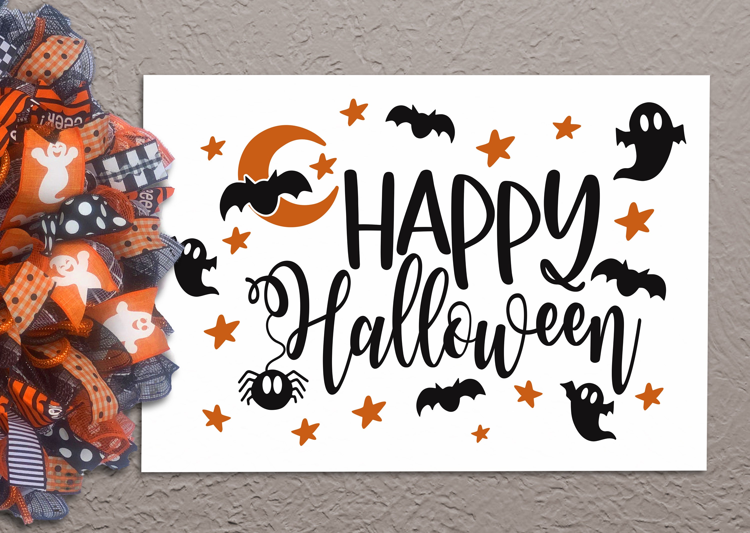 Happy Halloween Sign Halloween Decor Halloween Wood Signs | Etsy