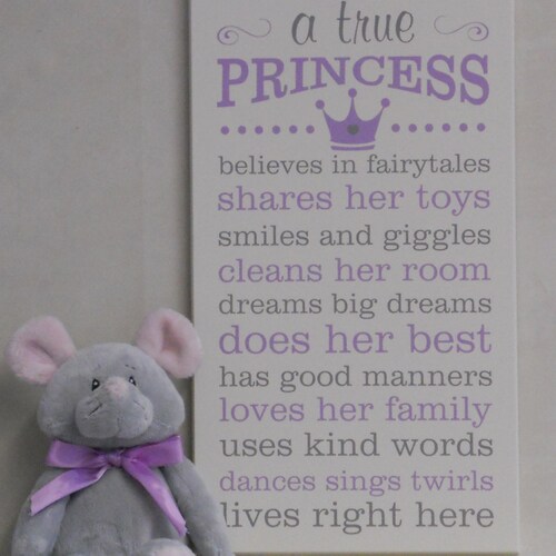 Princess Crown Name Sign Hand Personalized Glittered White | Etsy