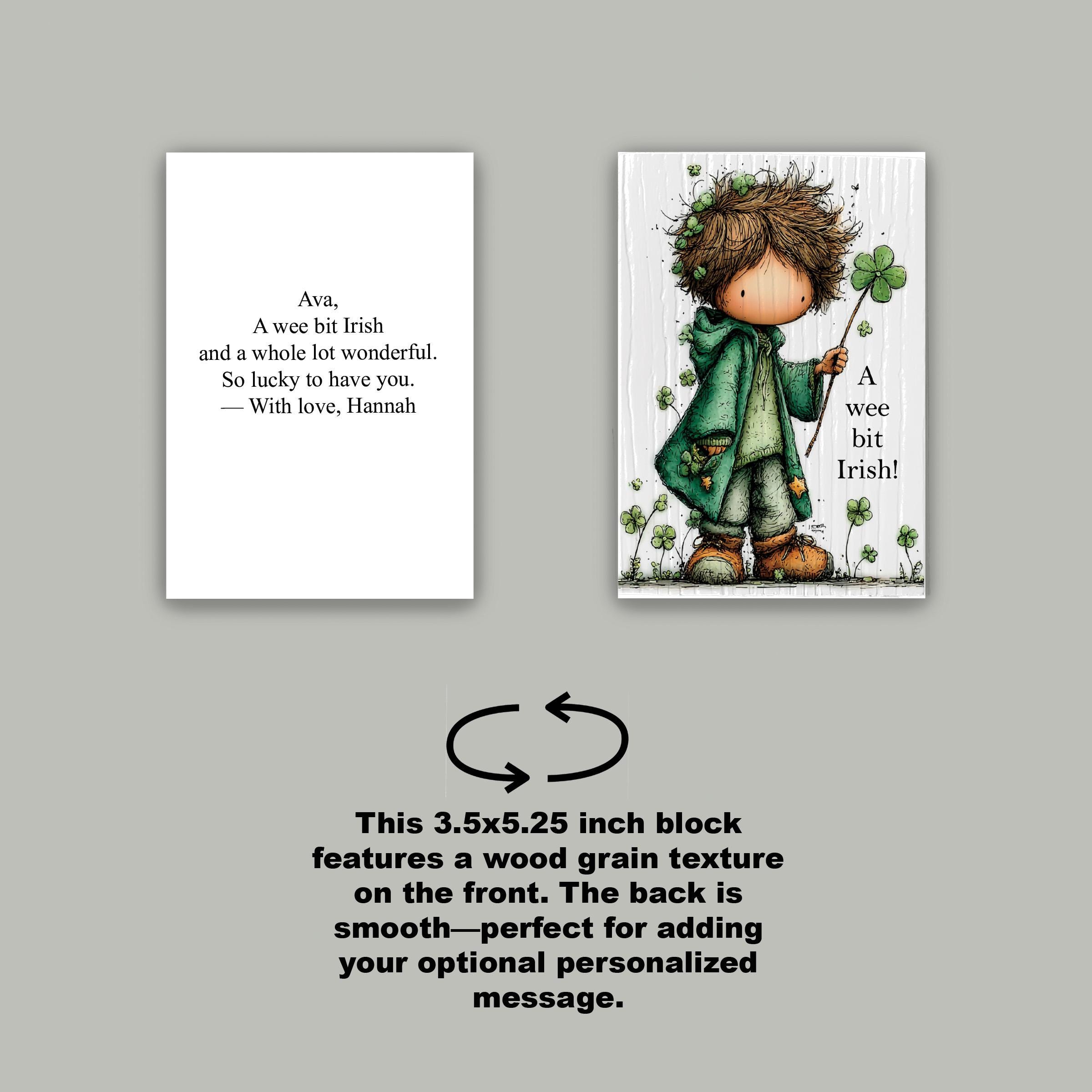 A Wee Bit Irish Block Plaque | Sign St Patrick’s Day Irish Decor Gift ...