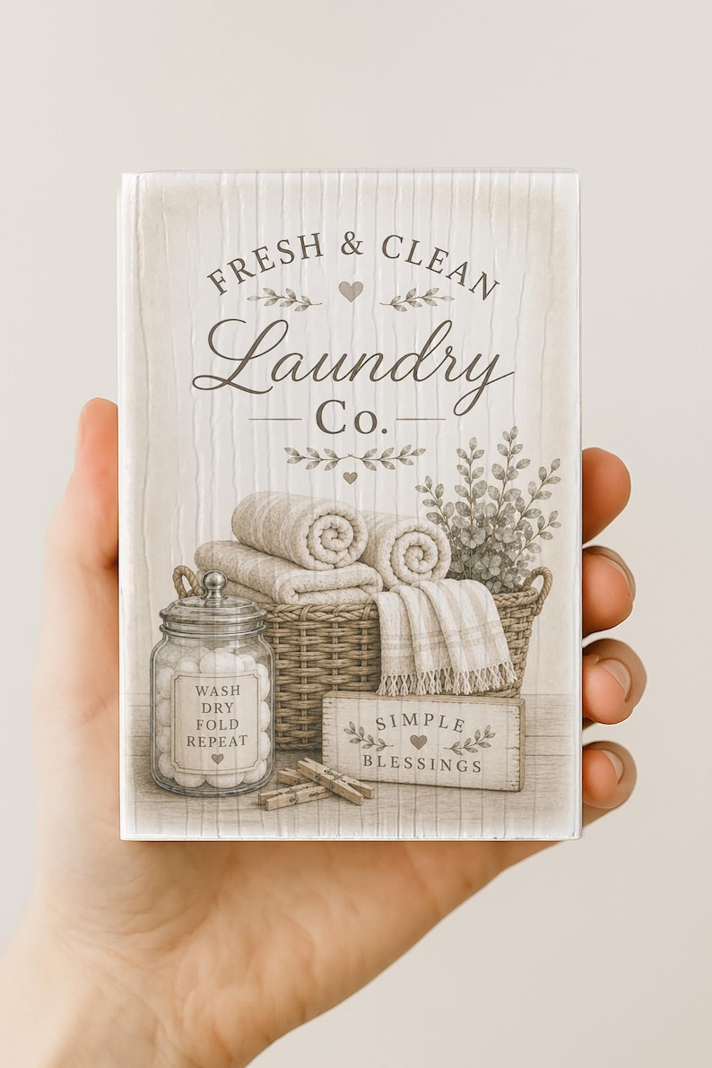 Laundry Room Sign, Farmhouse Decor Plaque, Fresh & Clean Laundry Co - Etsy