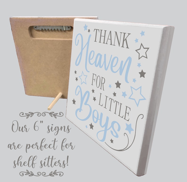 Thank Heaven for Little Boys Sign Baby Boy Nursery Decor - Etsy