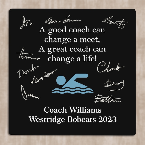 Swimming Coach - Etsy