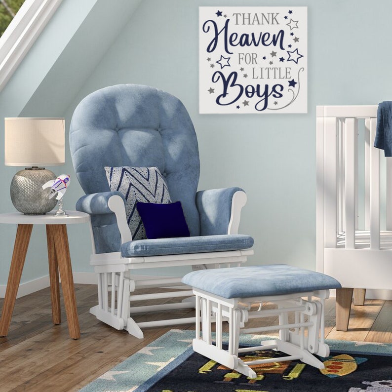 Thank Heaven for Little Boys Sign Baby Boy Nursery Decor - Etsy