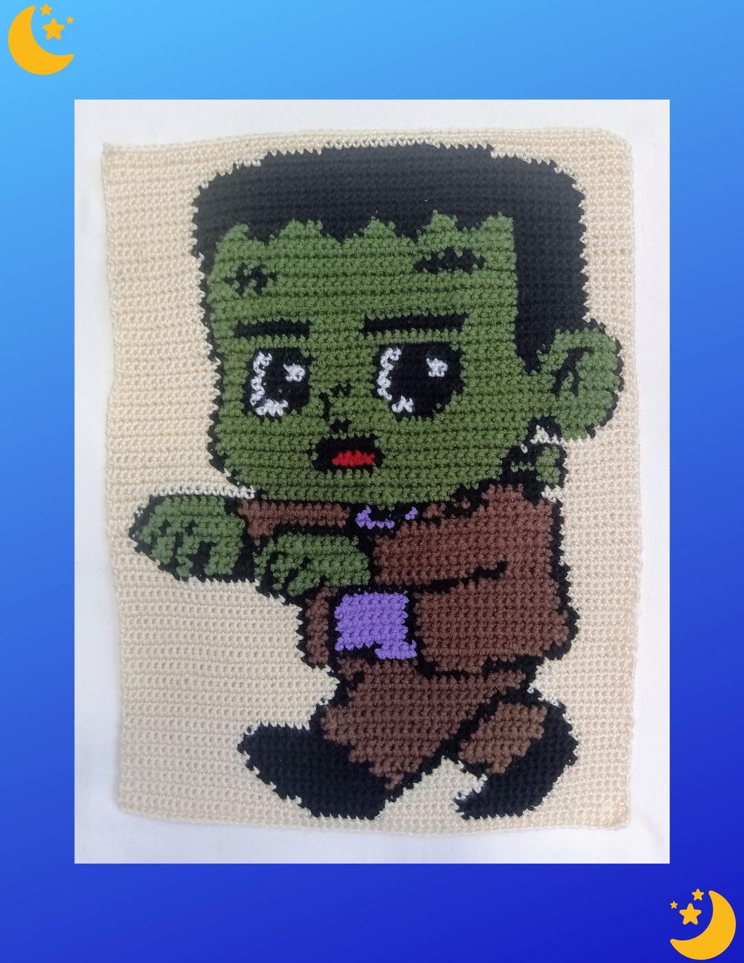 Frankenstein Monster Crochet Graph Pattern - Etsy