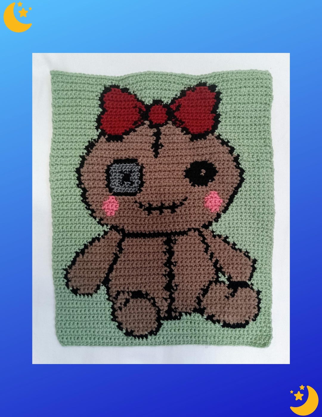 Creepy Doll Crochet Graph Pattern - Etsy
