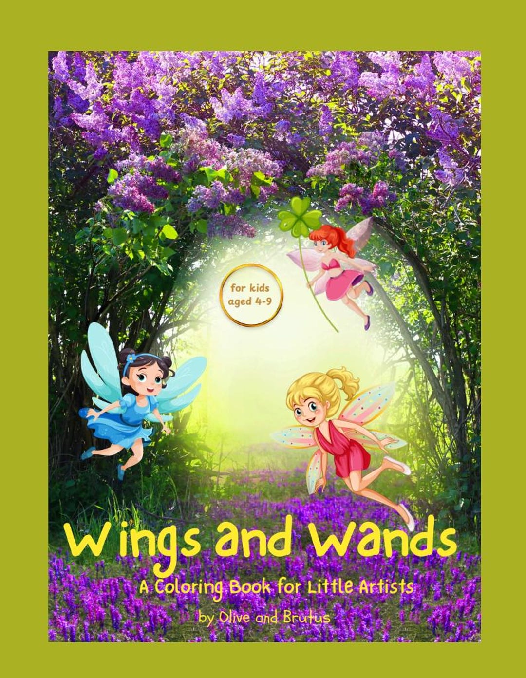 Wings and Wands, Fairy Printable Coloring Pages, Gifts for Young ...