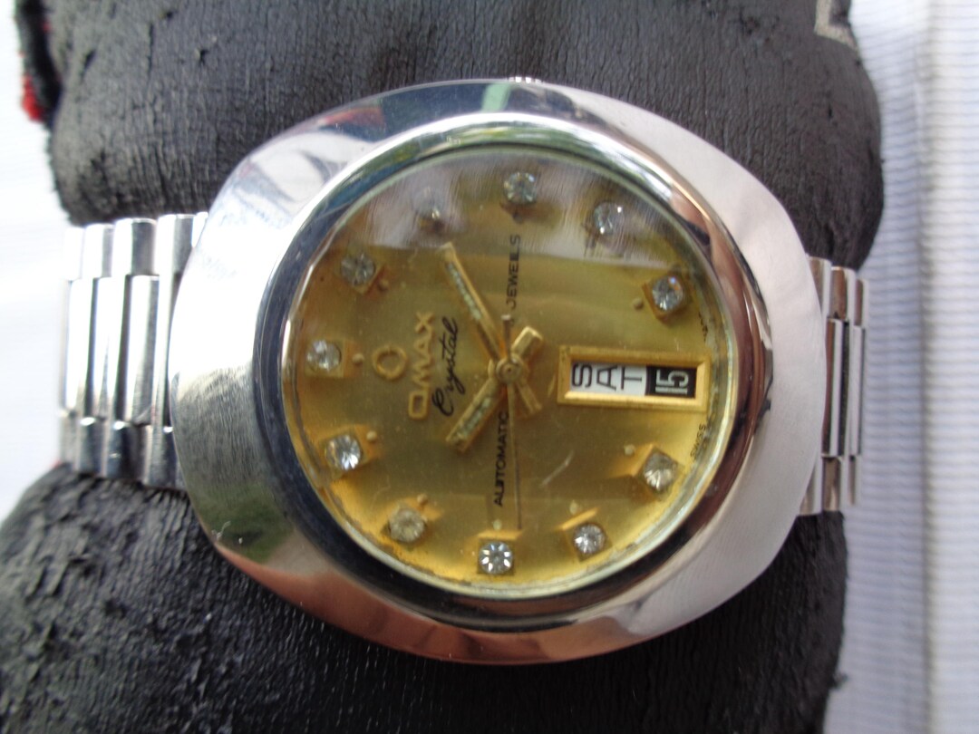 Vintage Omax Automatic Watch: Swiss Made Retro Timepiece - Etsy