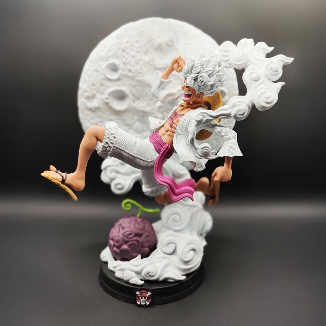 Luffy Gear 5 One Piece Figure – 3D Resin 25 Cm – Hand-painted ...