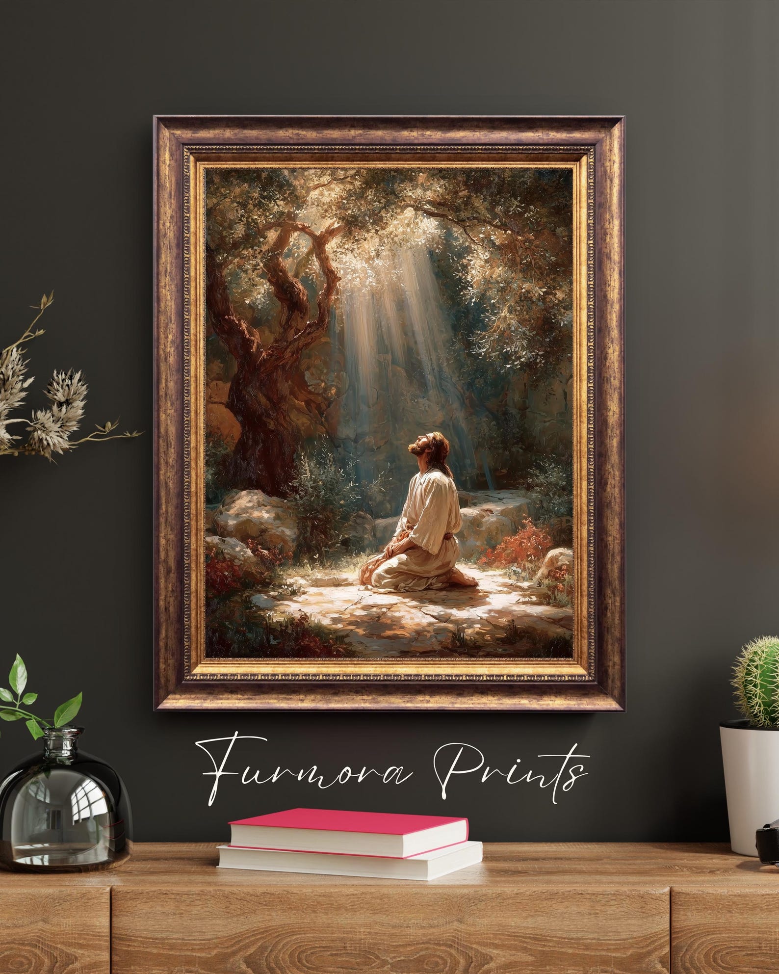 Jesus Praying in Gethsemane, Light of the World Print, LDS Christian ...
