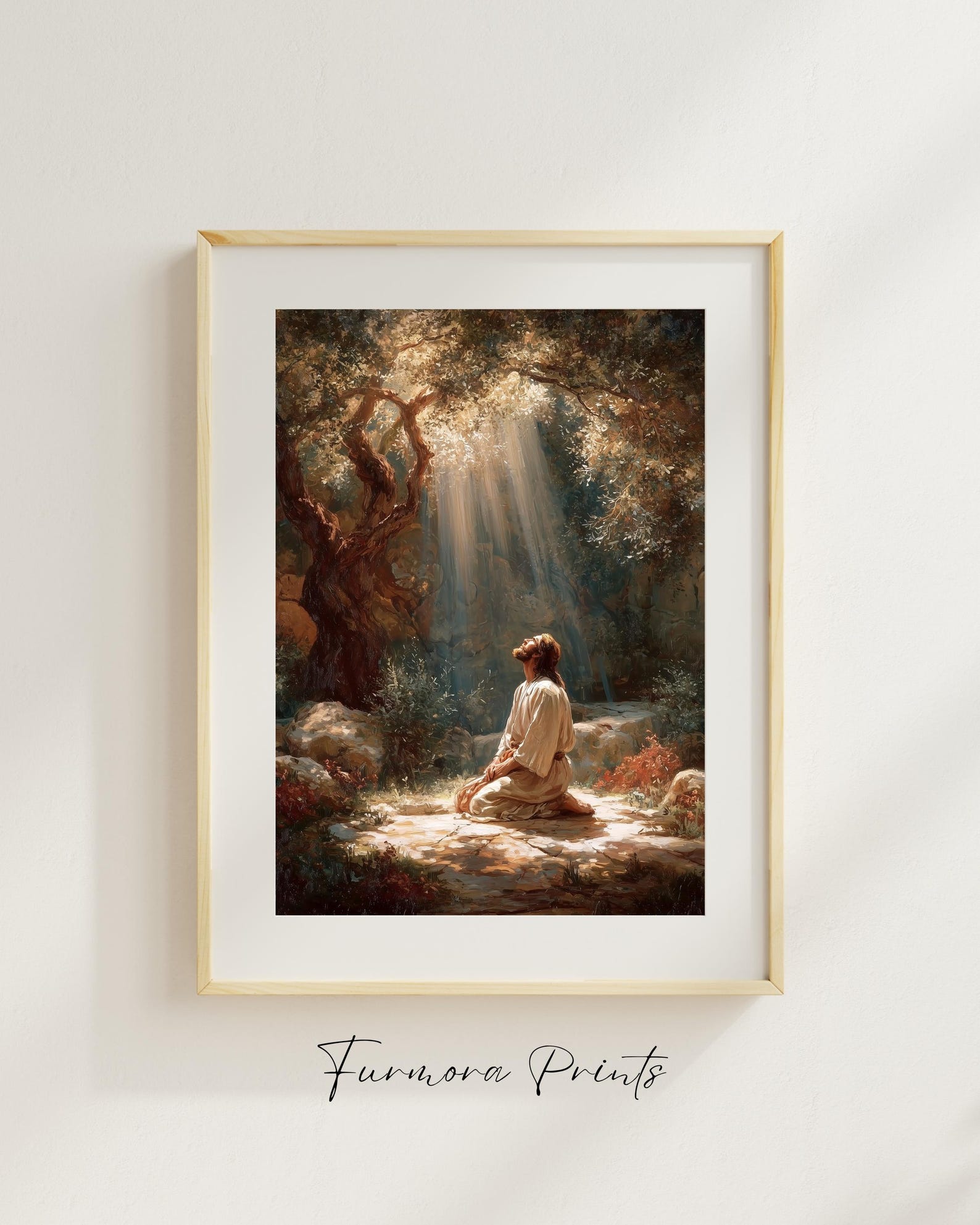 Jesus Praying in Gethsemane, Light of the World Print, LDS Christian ...