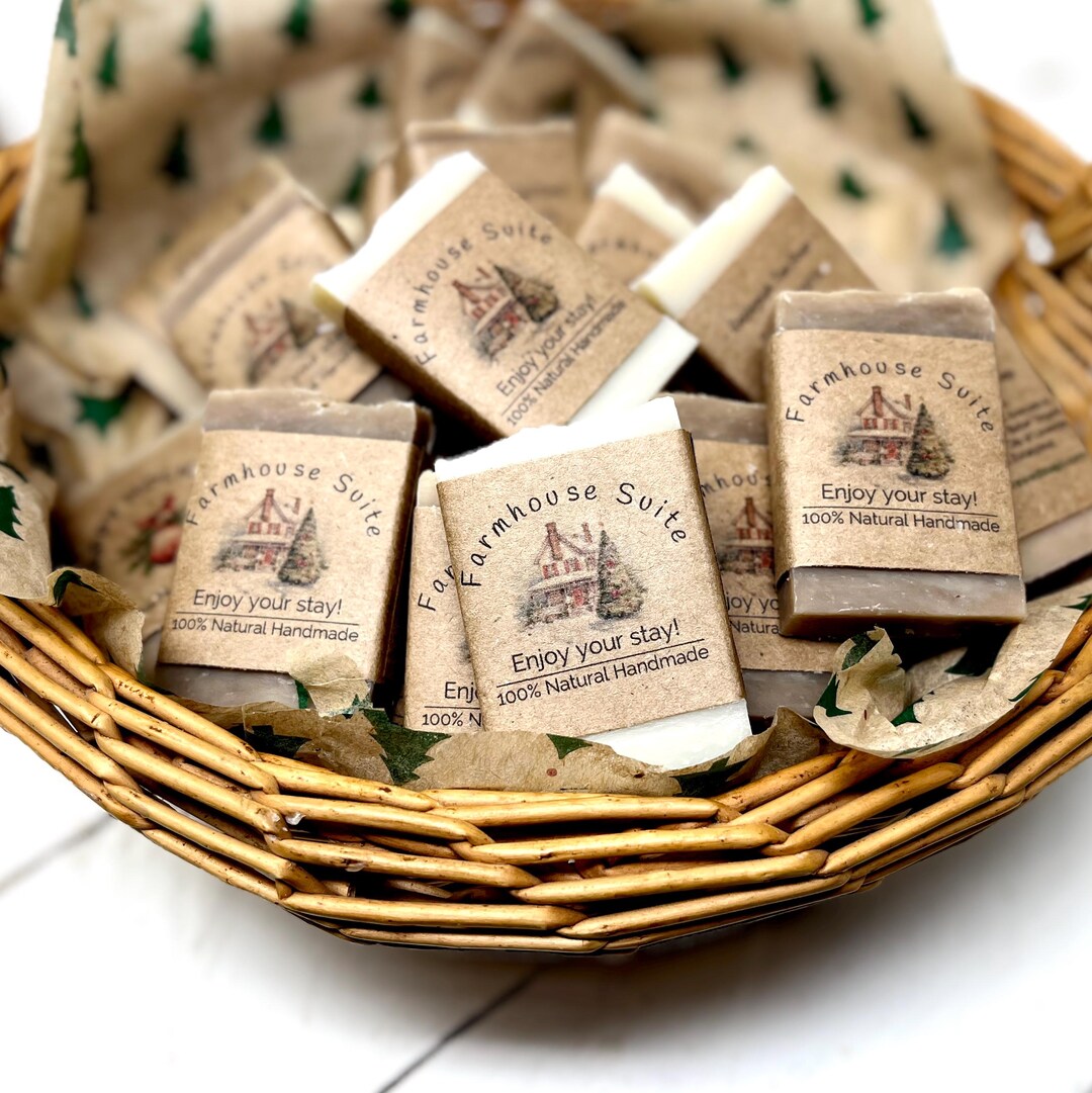 Festive Mini Guest Soaps, Custom Soap Bars, Guest Soap Bars, Handmade ...