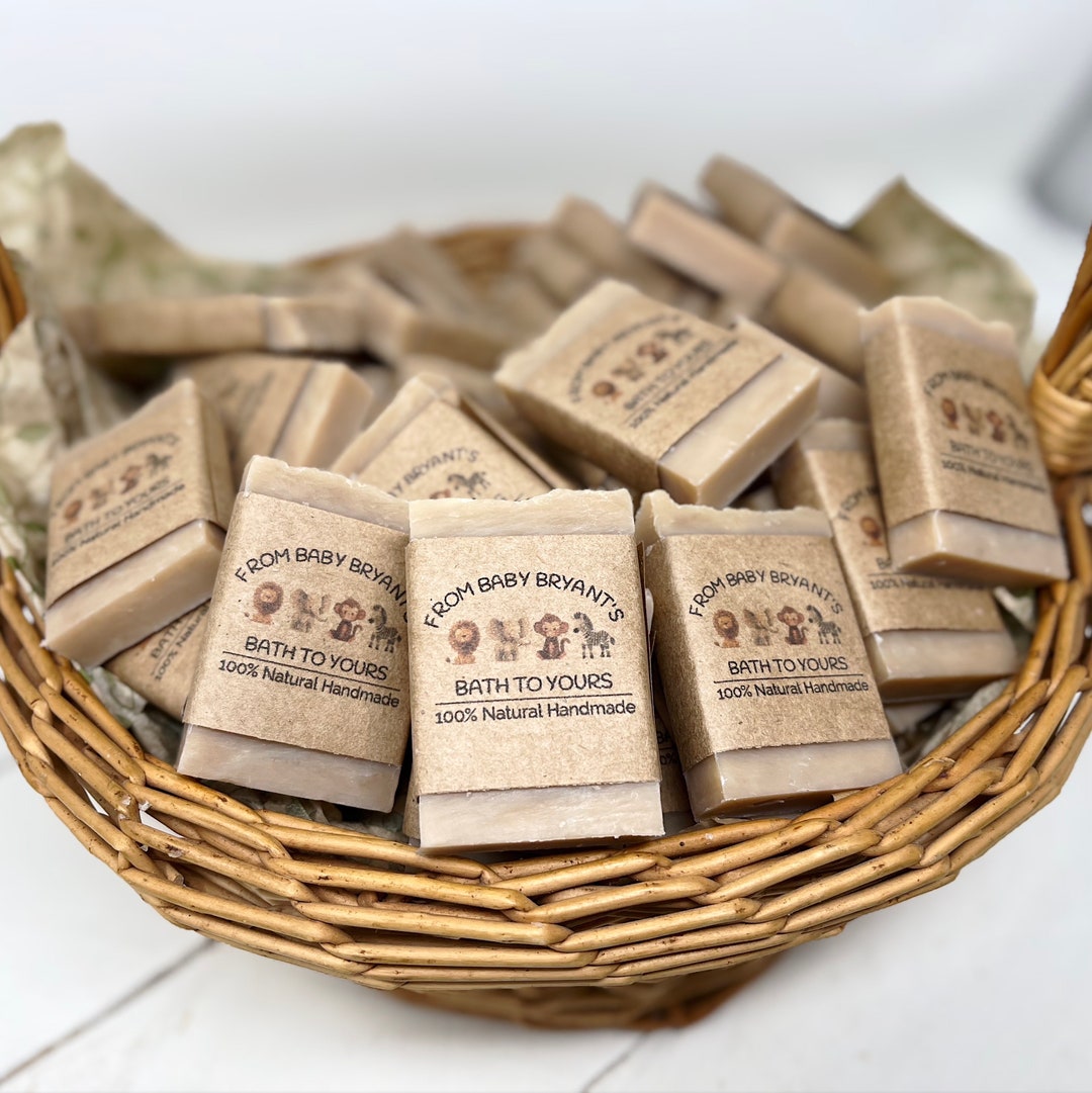 Safari Theme Baby Shower Soap Favors, Homemade Soap Favors for Baby ...