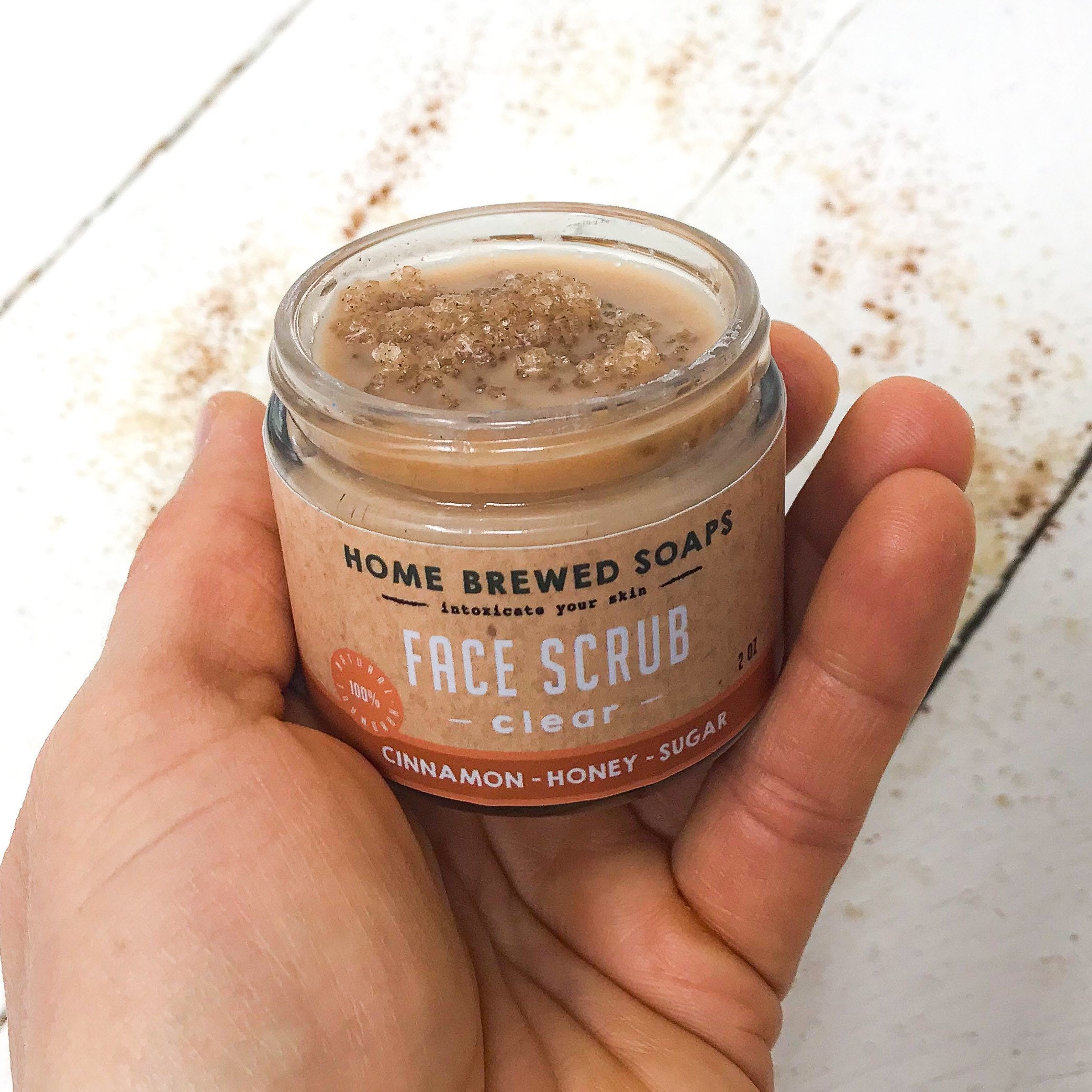 Natural Face Scrub, Sugar Scrub for Face, Exfoliating Scrub, Sugar ...