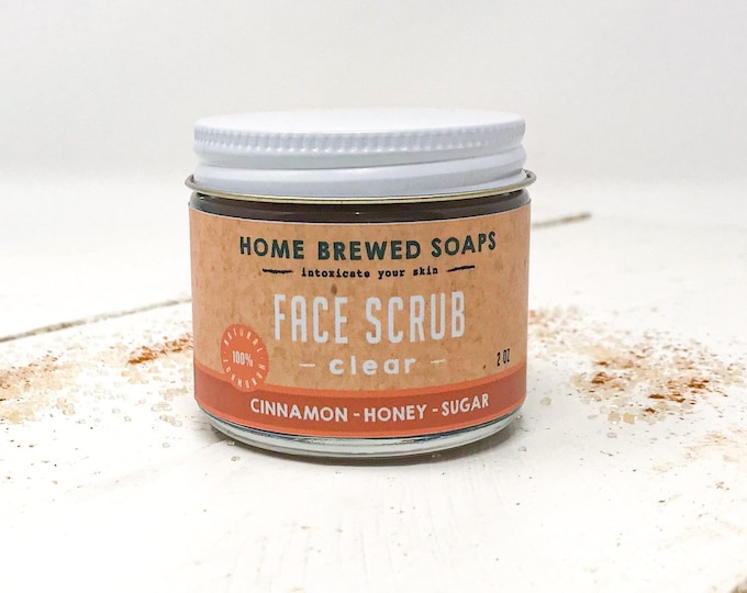Natural Face Scrub, Sugar Scrub for Face, Exfoliating Scrub, Sugar ...