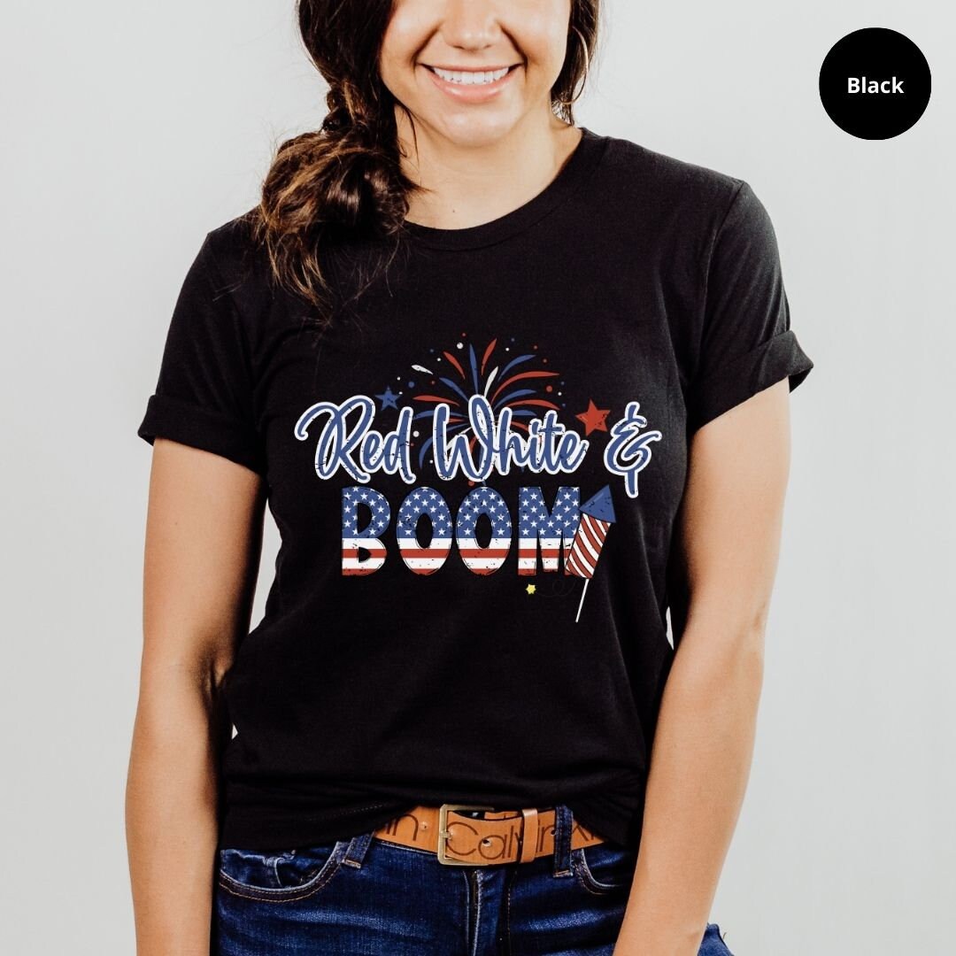 Red White and Boom Shirt, 4th of July Shirt, 4th of July Tank, Memorial ...