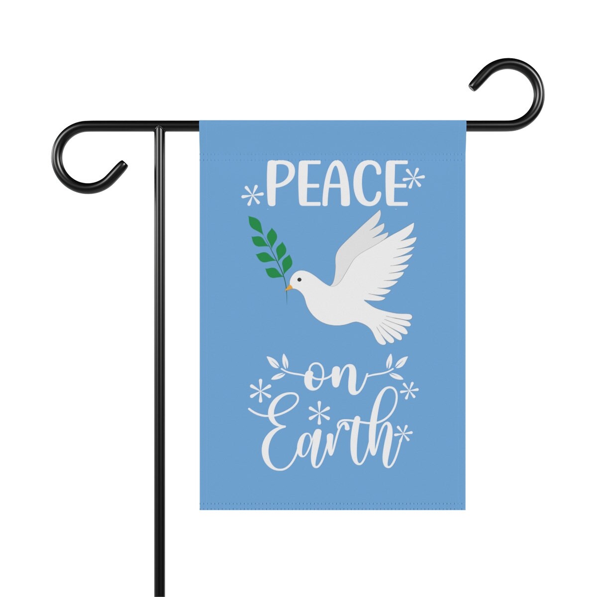 Peace on Earth Garden Banner & House Flag, Christmas Garden Banner ...