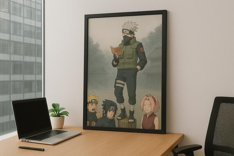 Kakashi Hatake Team 7 Print: Naruto Anime Manga Art (digital Download ...