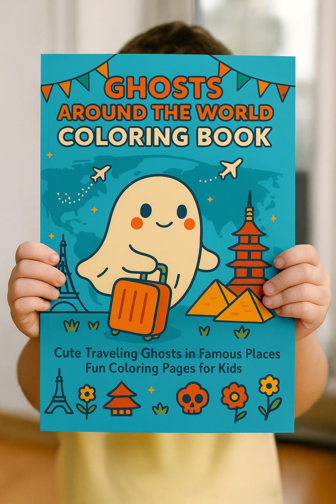 Ghost Coloring Pages for Kids, Printable Travel Activity Book, World ...