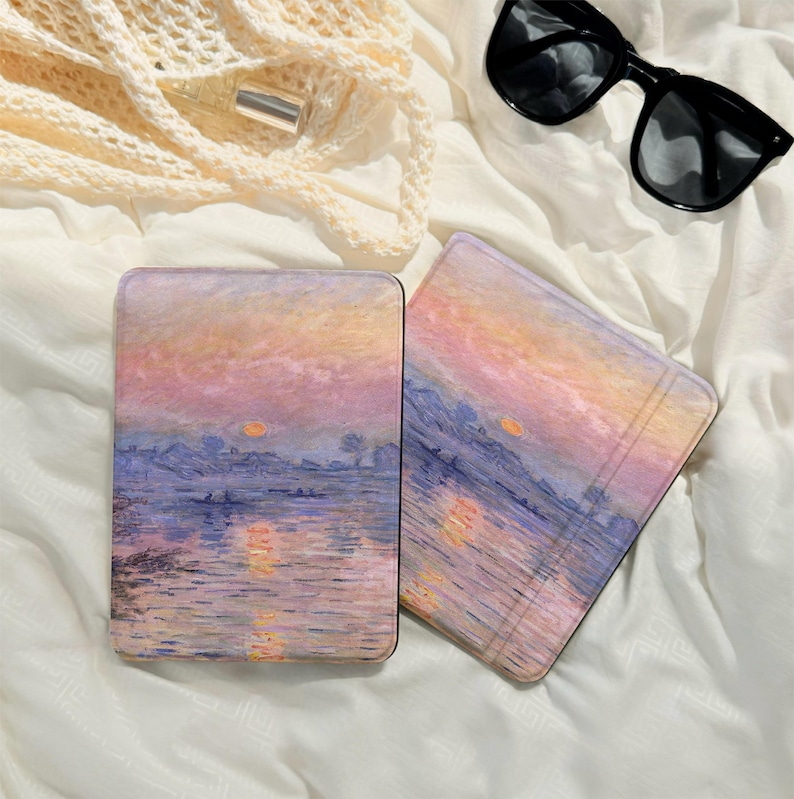 Monet-inspired Landscape Kobo Case Acrylic Kindle Case Clear Back ...