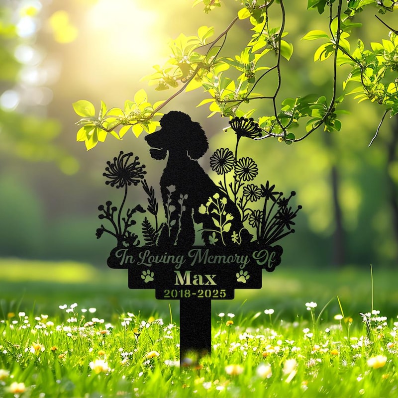 Poodle Signs for Garden - Etsy