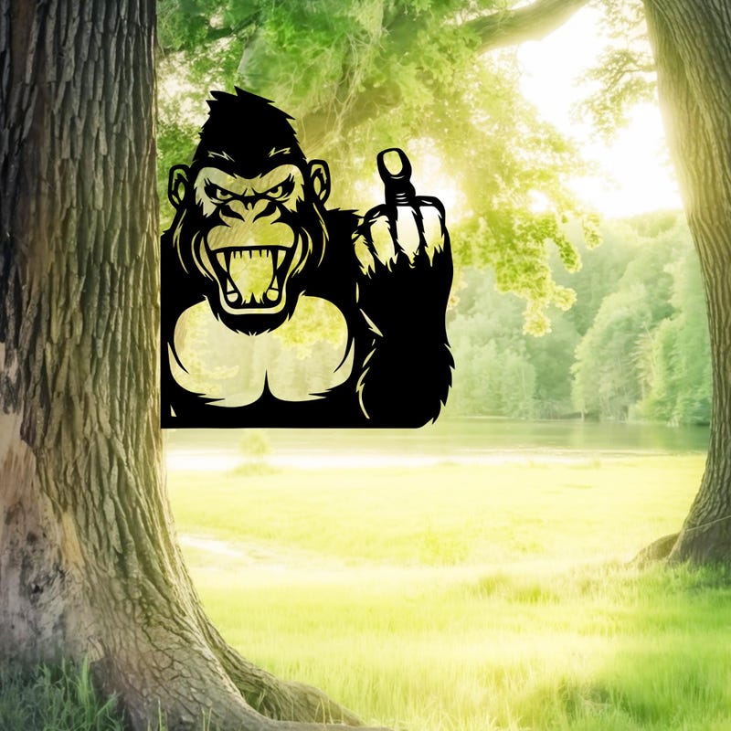 Monkey middle finger - Etsy.de