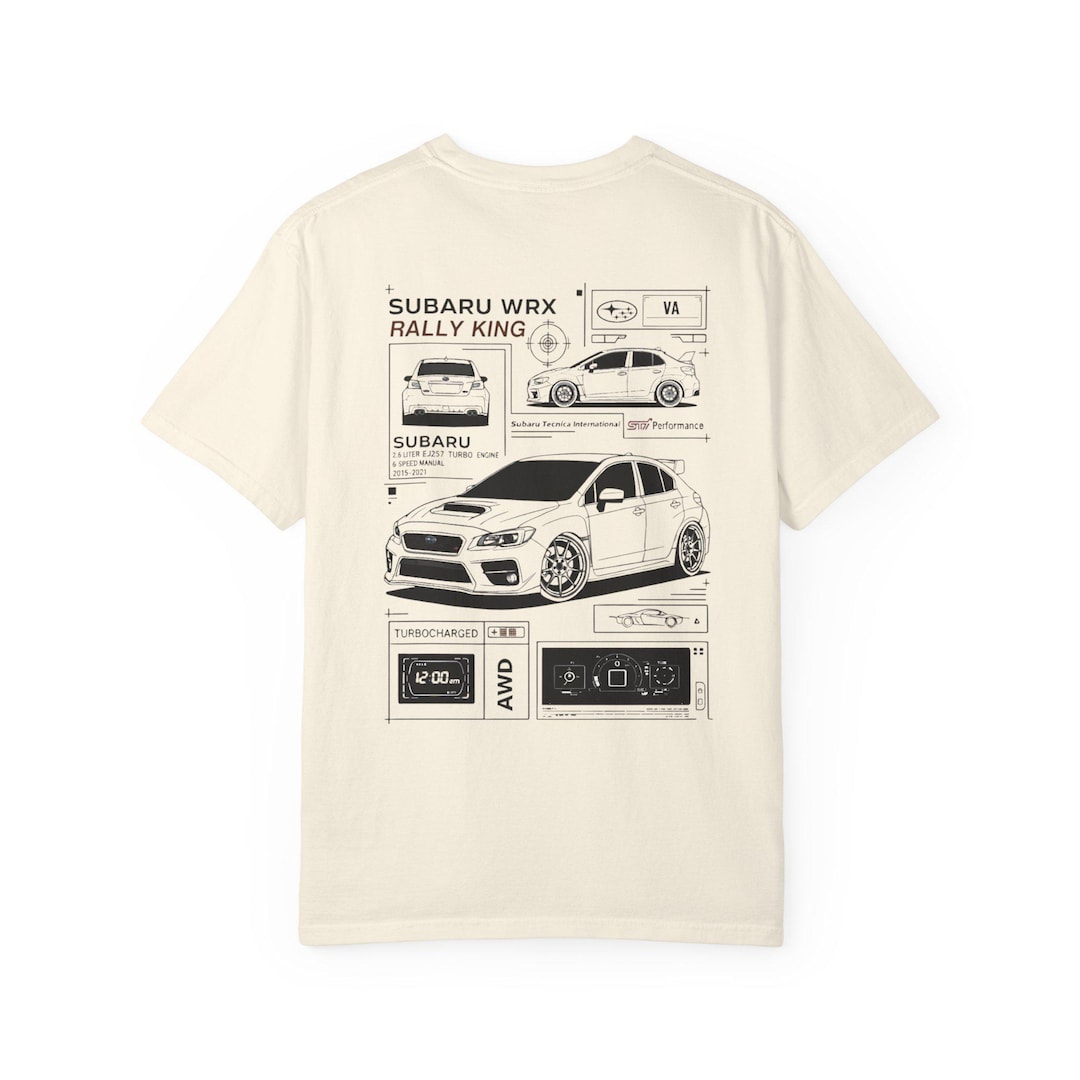 Subaru WRX Rally King T-shirt | Illustrated Car Diagram Tee - Etsy