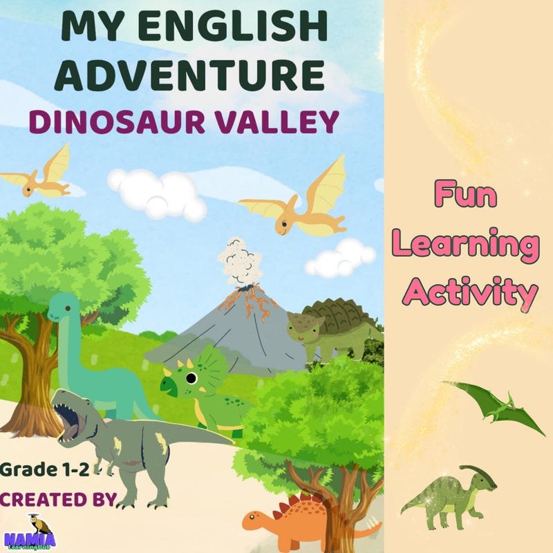 Childrens Worksheets Dinosaur - Etsy