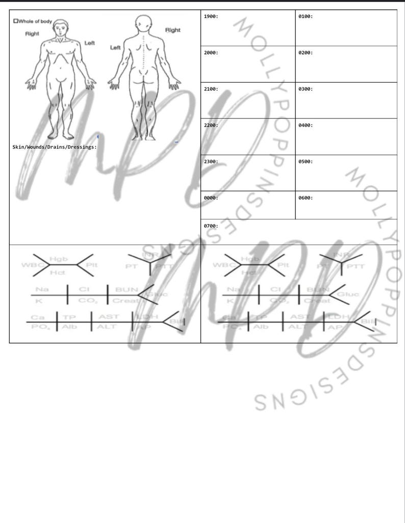 Nurse Report Sheet: SBAR Template, Printable & Editable PDF - Etsy