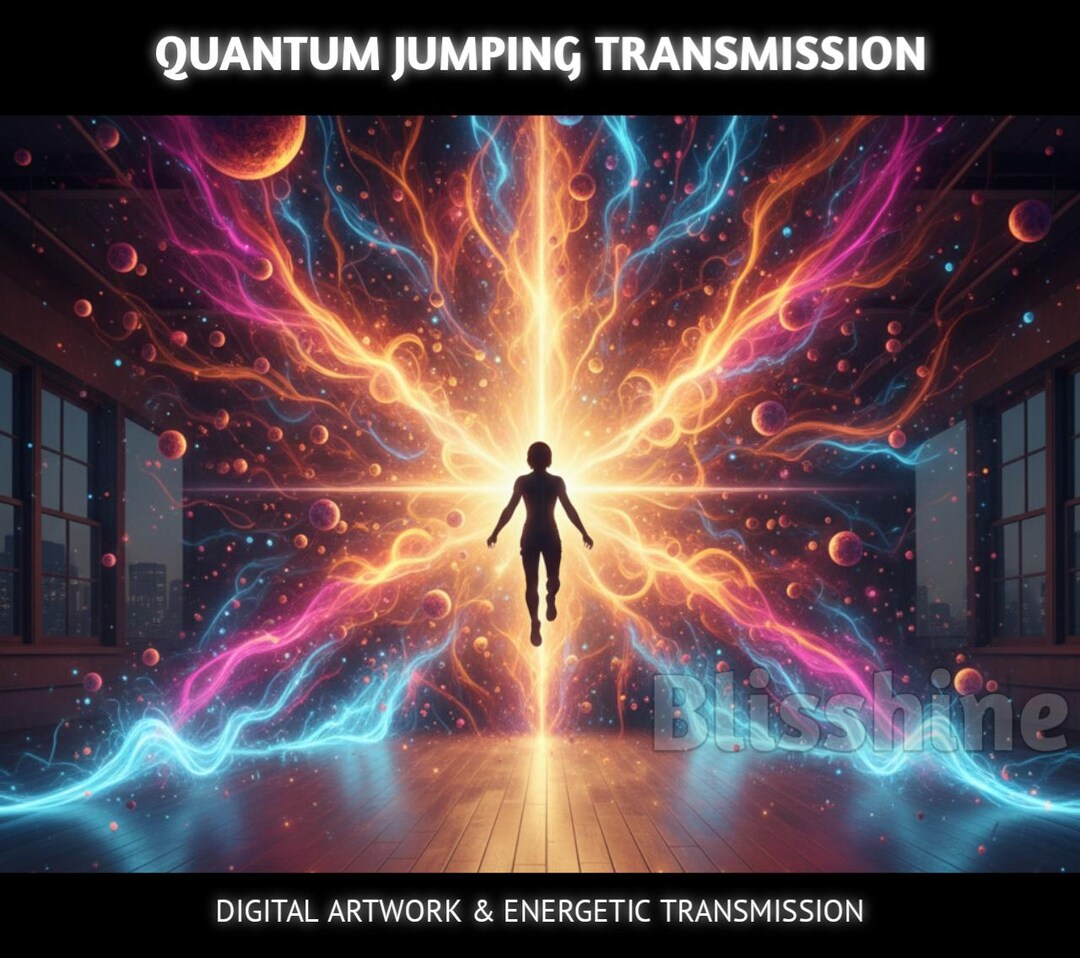 Quantum Jumping: Charged Digital Artwork - Etsy