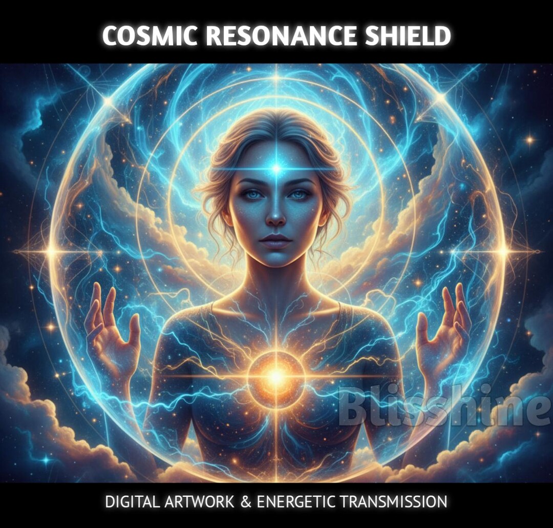 Cosmic Resonance Shield: Charged Digital Artwork - Etsy