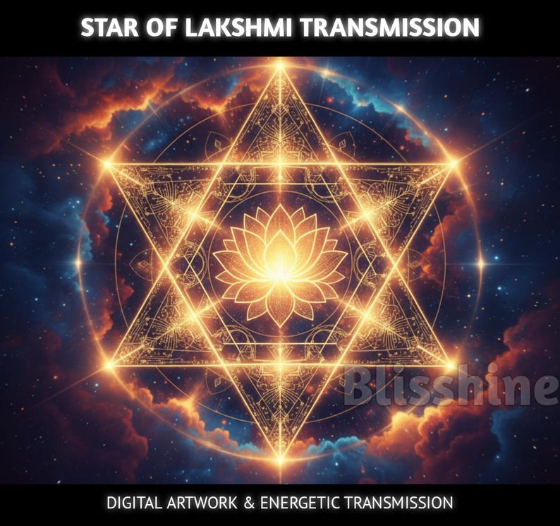 Star of Lakshmi: Charged Digital Artwork - Etsy
