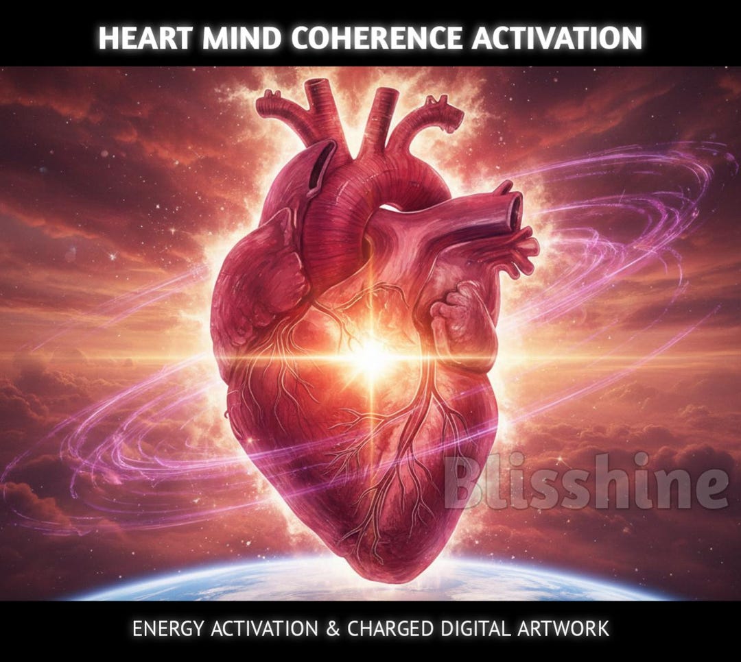 Heart Mind Coherence Charged Digital Artwork - Etsy